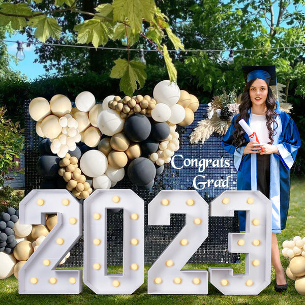 ZPISF 2023 Graduation Decorations, Large PRE-Cut 2023 Marquee Light Up